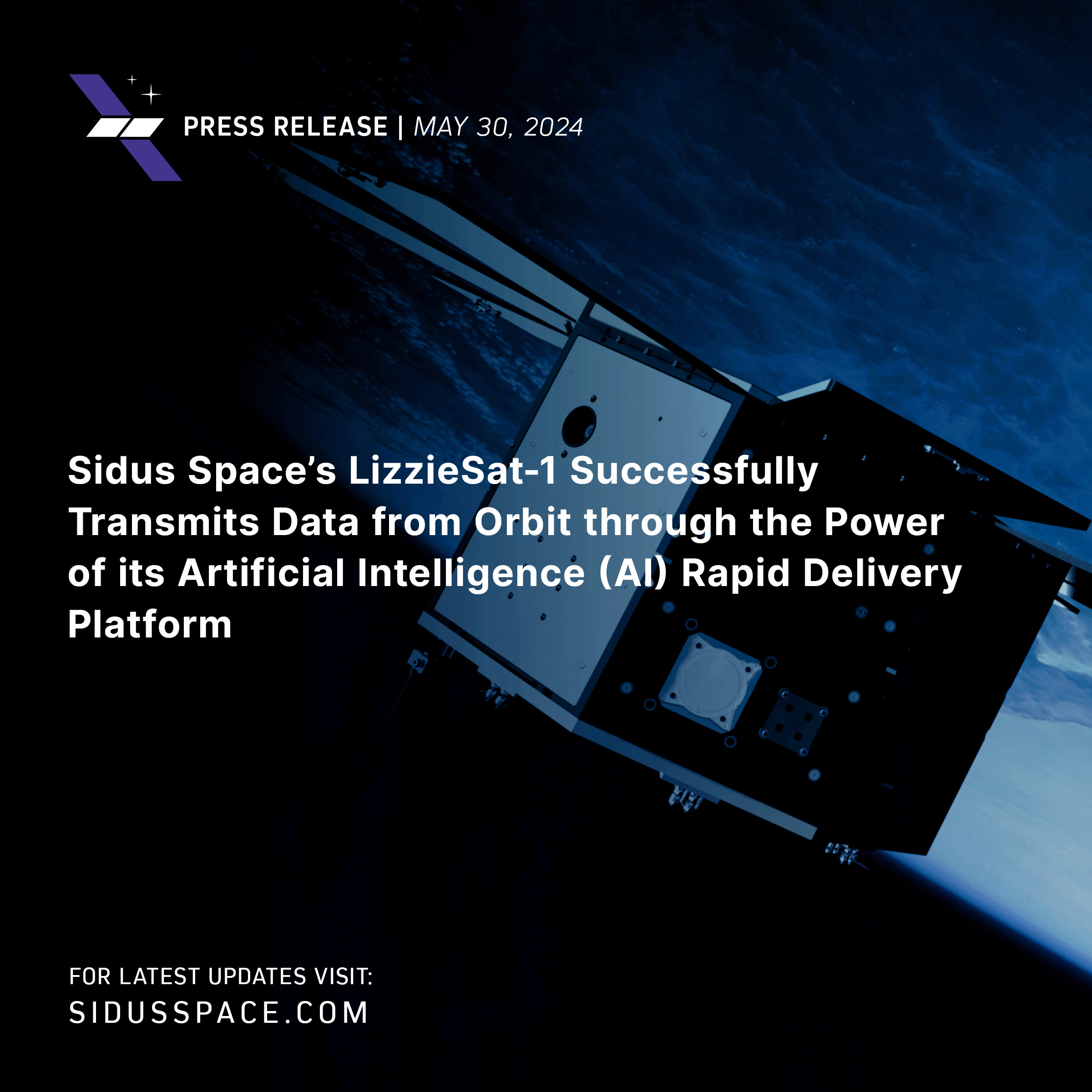 Sidus Space’s LizzieSat-1 Successfully Transmits Data from Orbit through the Power of its ...