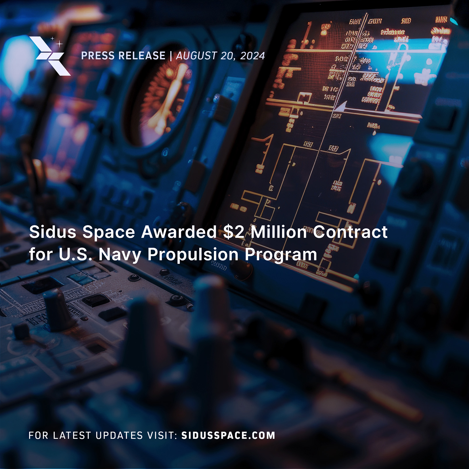 Sidus Space Awarded $2 Million Contract for U.S. Navy Propulsion Program - Sidus Space